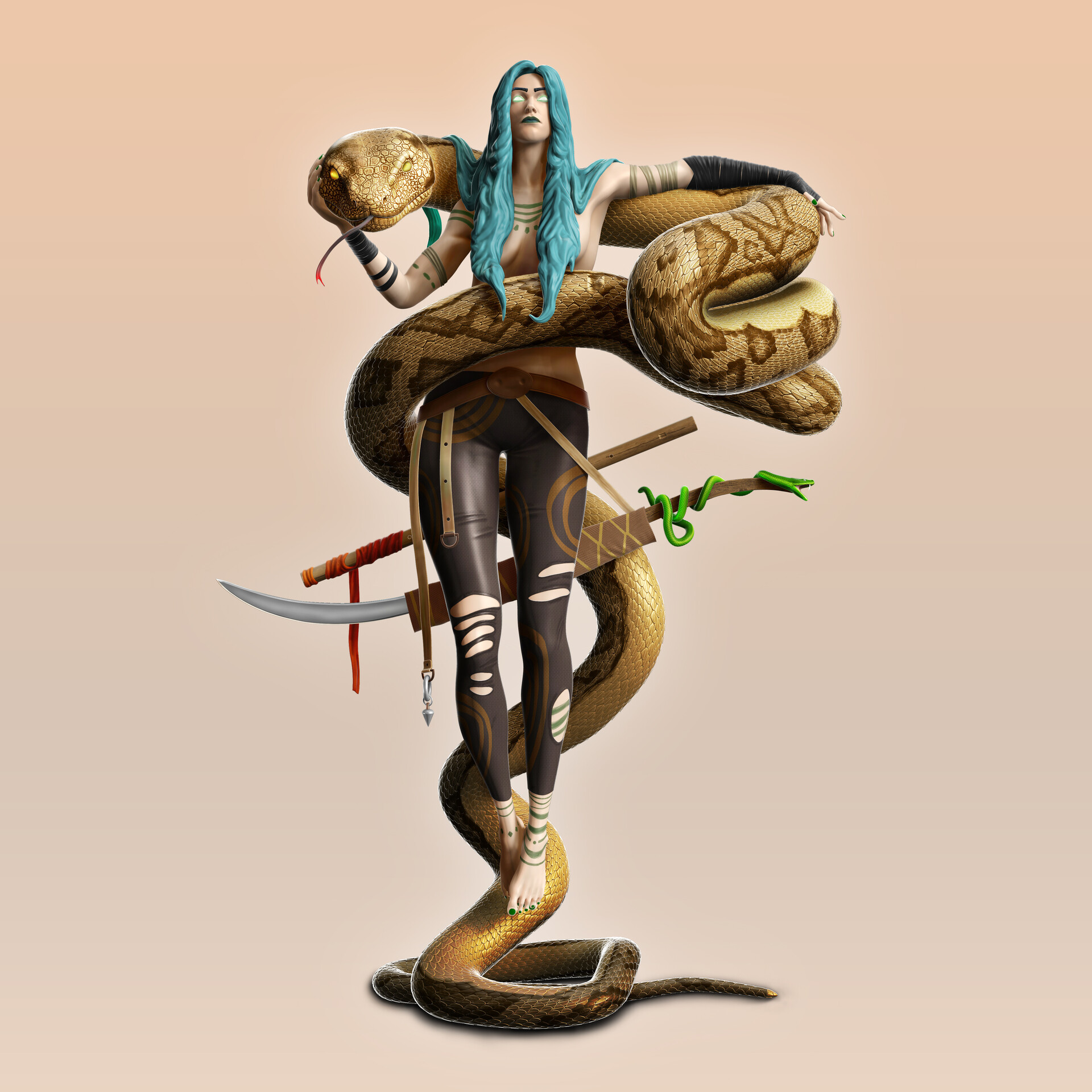 ArtStation - SNAKE GIRL