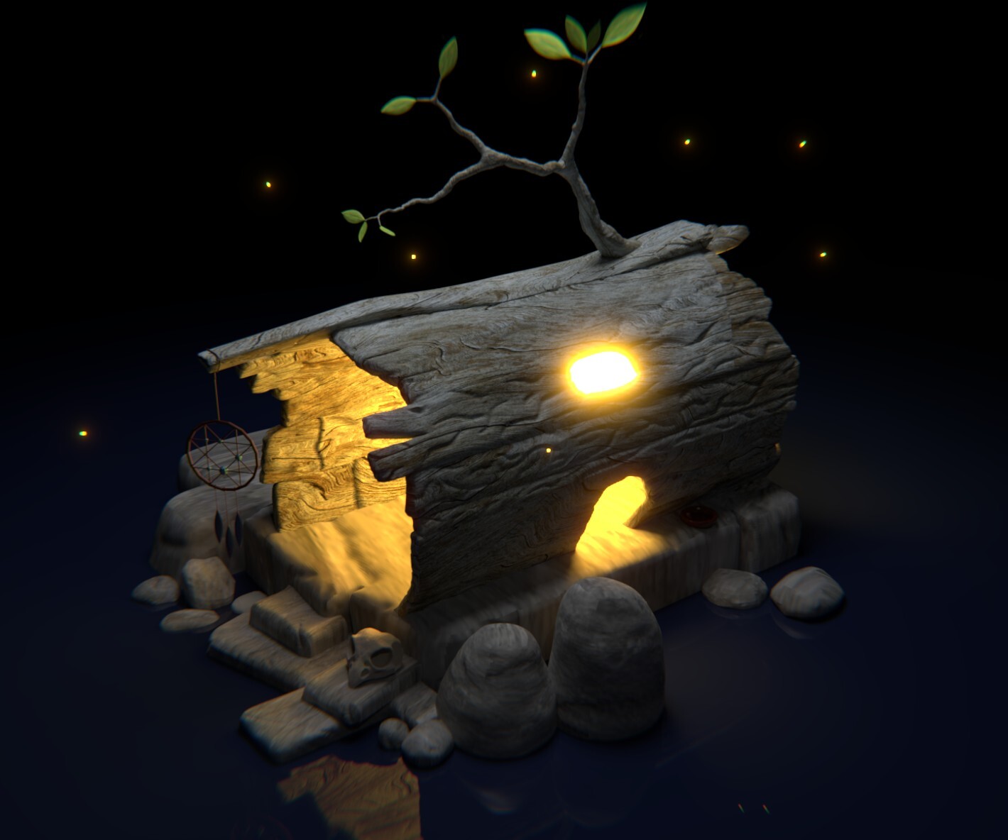 ArtStation - log house