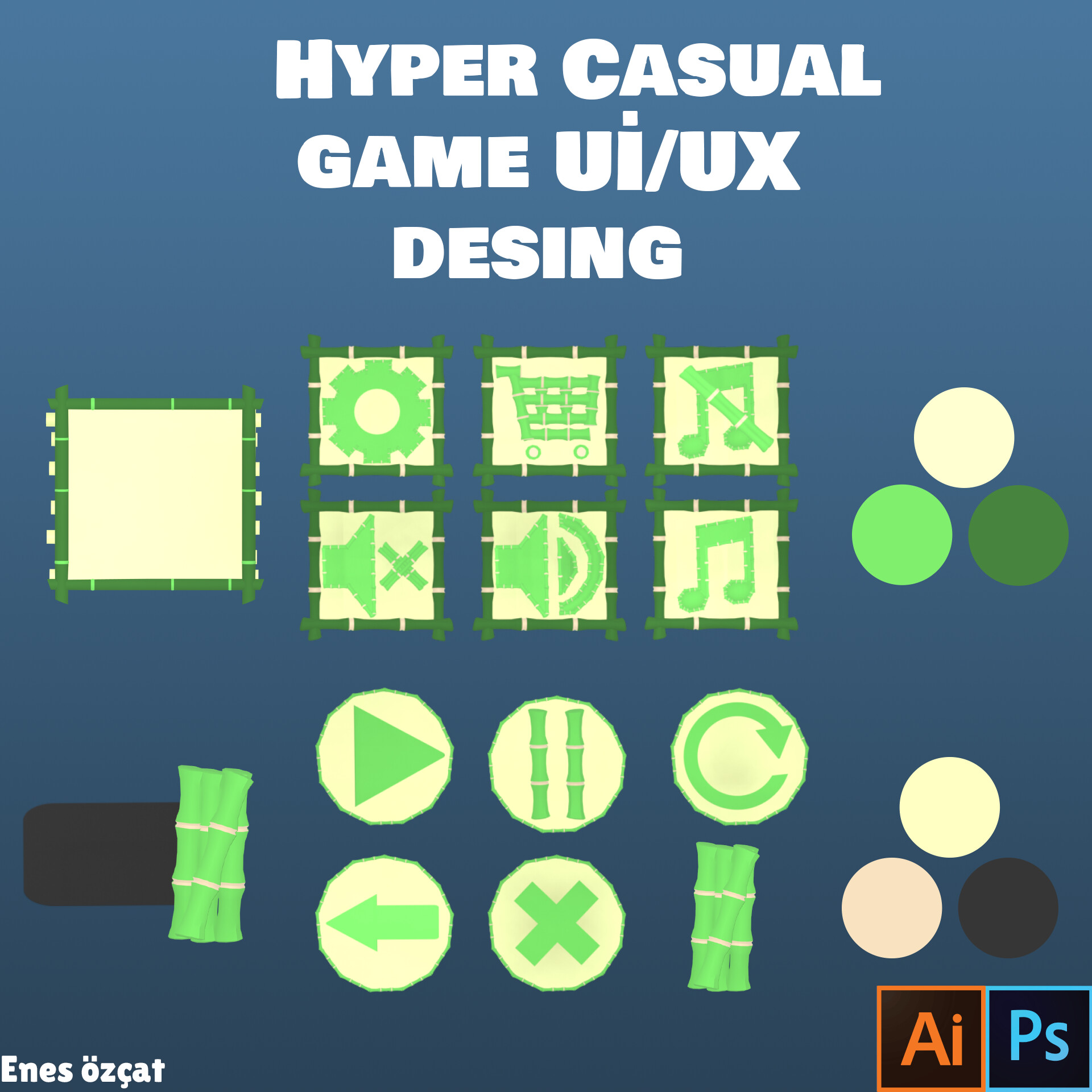 ArtStation - Hyper casual Uİ/UX