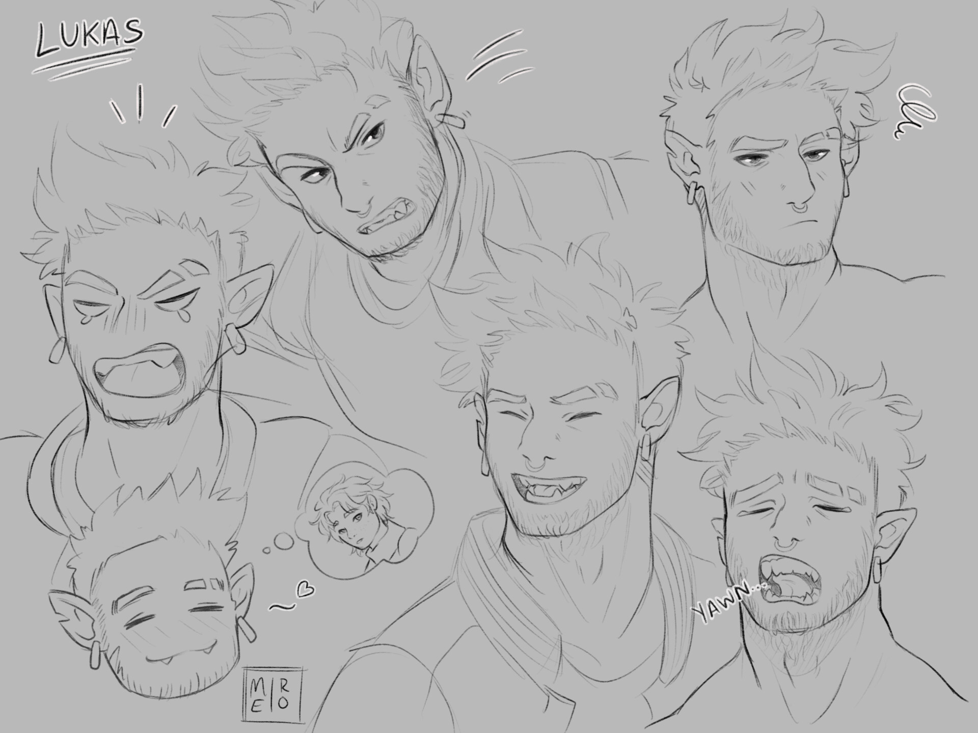 ArtStation - Character Expression Sheets