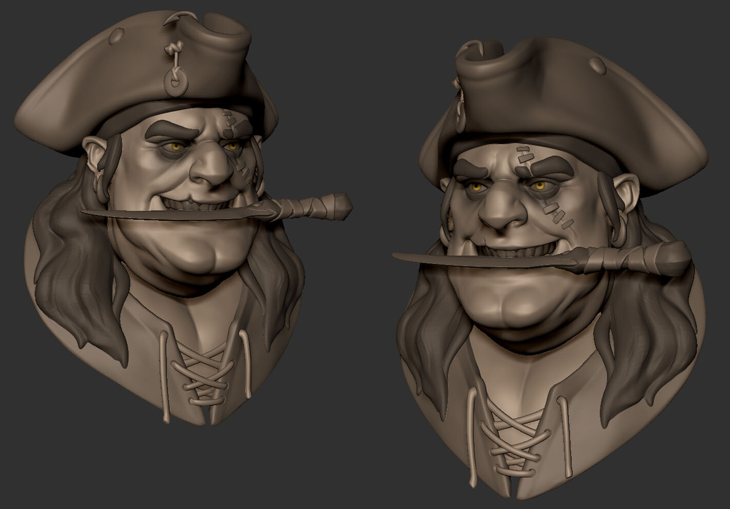 ArtStation - Pirate head