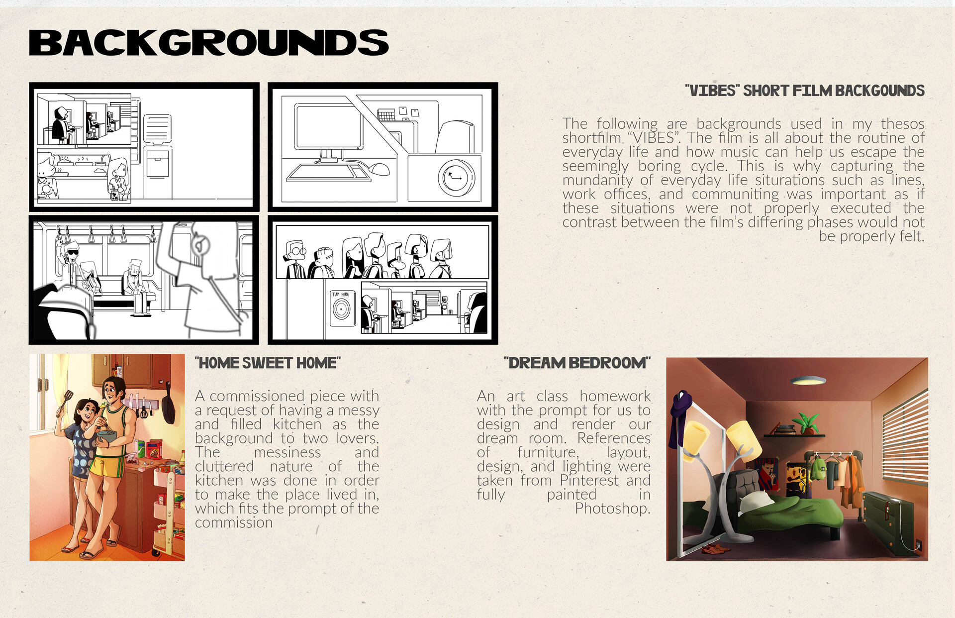 ArtStation - 2021 Animation Portfolio - Backgrounds and Illustrations