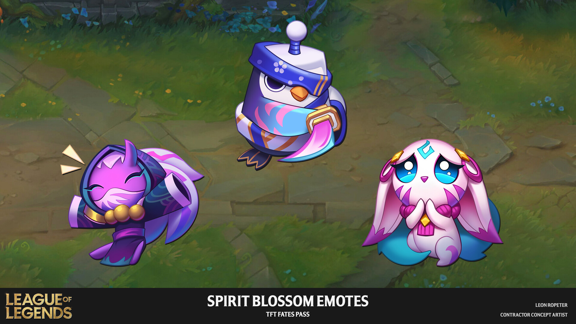 Leon Ropeter - League of Legends - Spirit Blossom Emotes