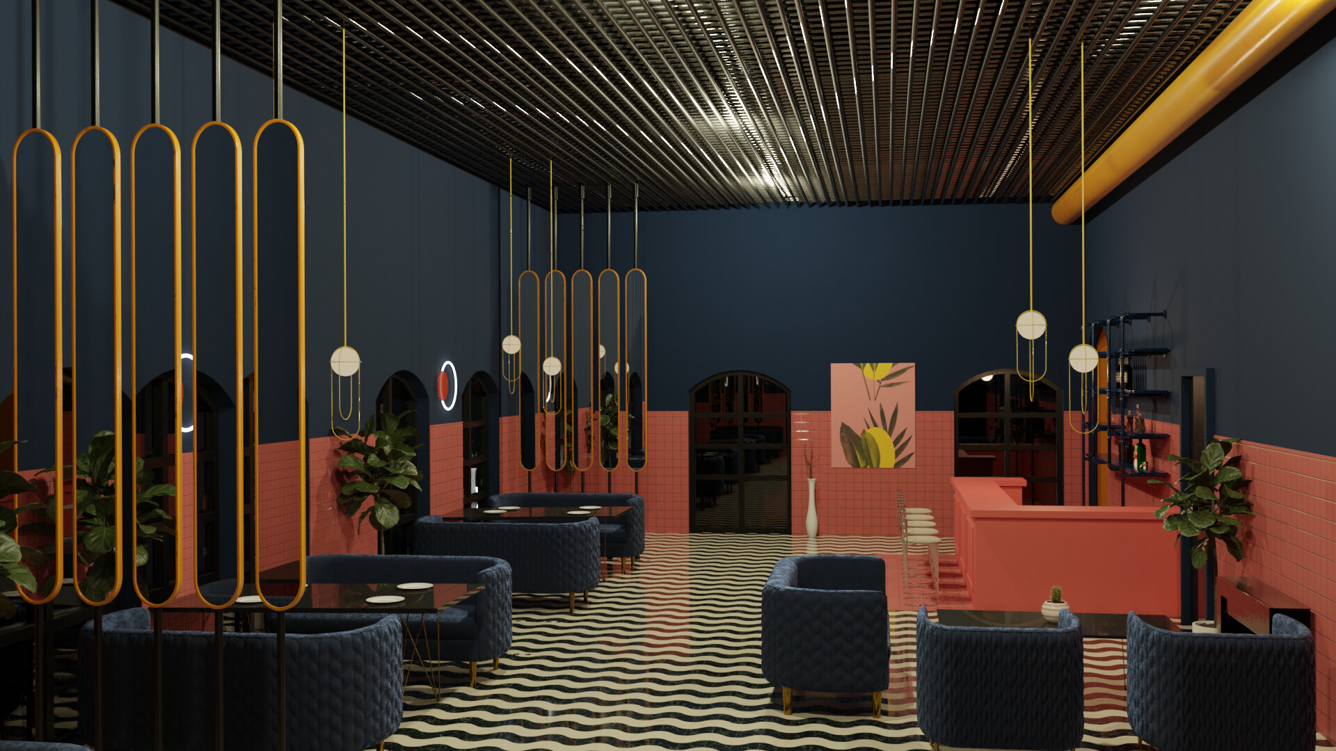 ArtStation - Restaurant Interior Design