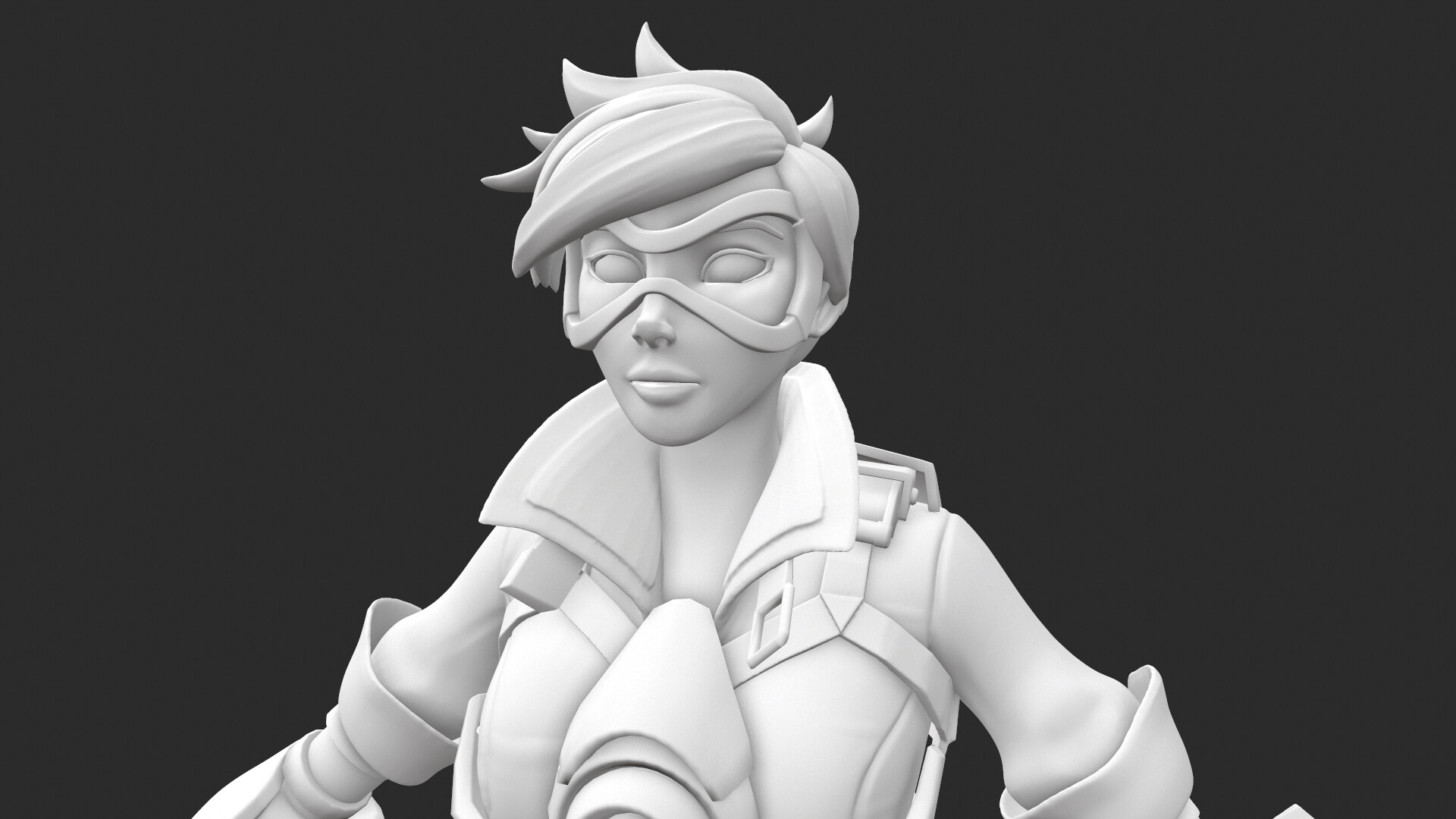 ArtStation - WIP Modeling TRACER overwatch
