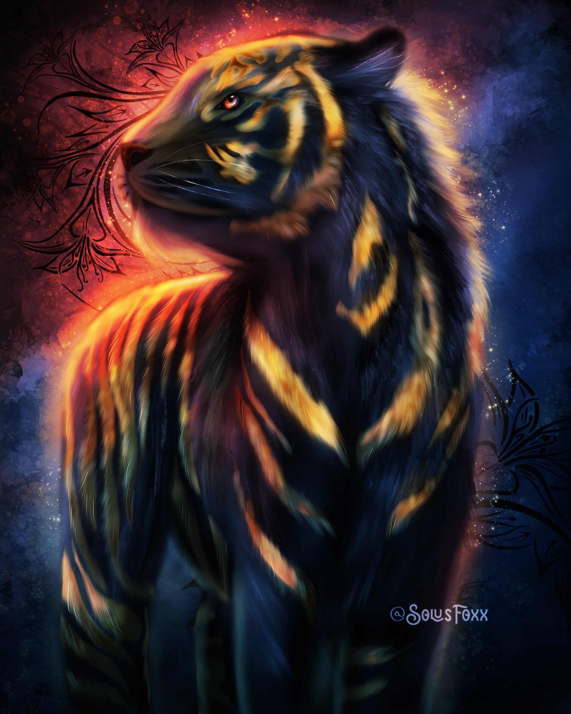 ArtStation - Glowing Tiger