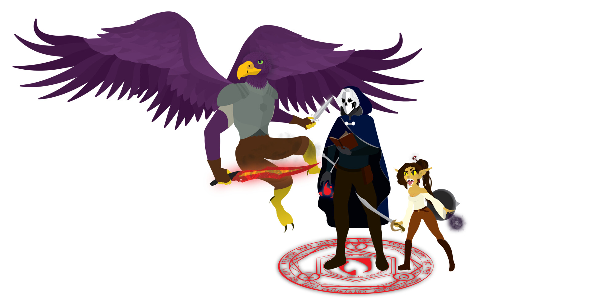 ArtStation - DnD Party. (Hakeem, Keldor, Rasx)