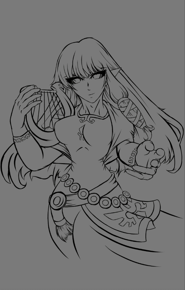 skyward sword coloring pages