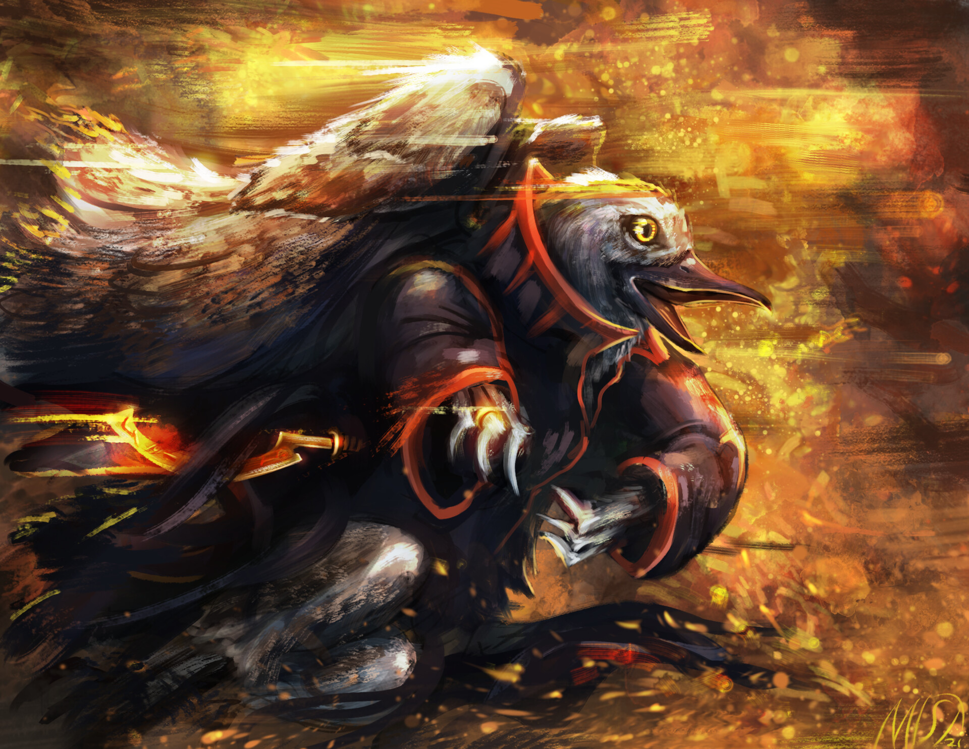 ArtStation - Aarakocra Warlock
