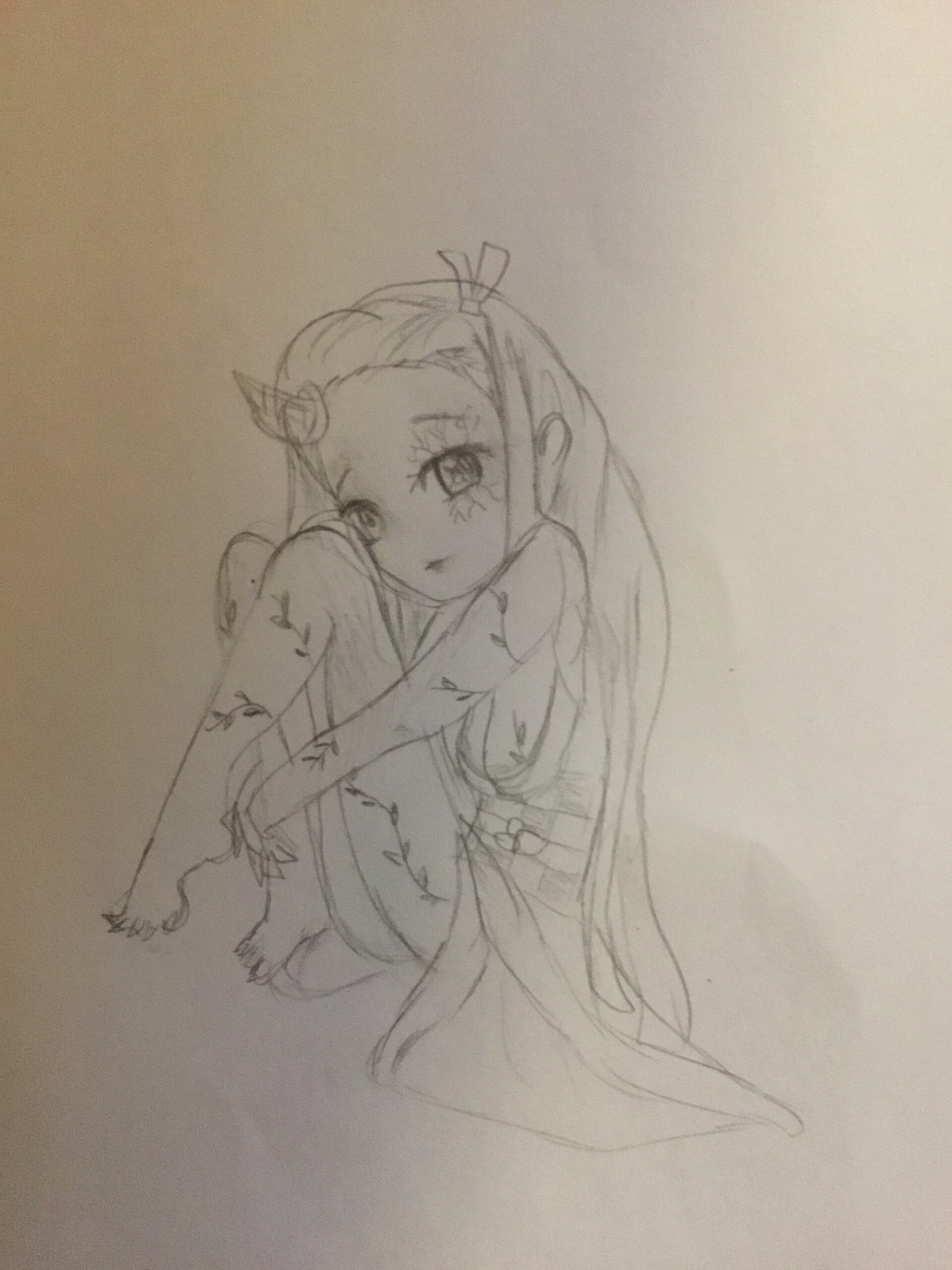 ArtStation - Fully awakened Nezuko