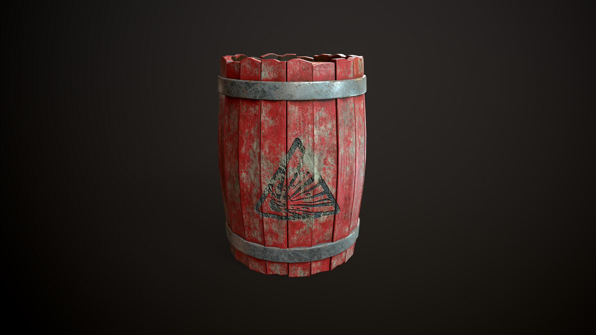 ArtStation - Exploding Barrel