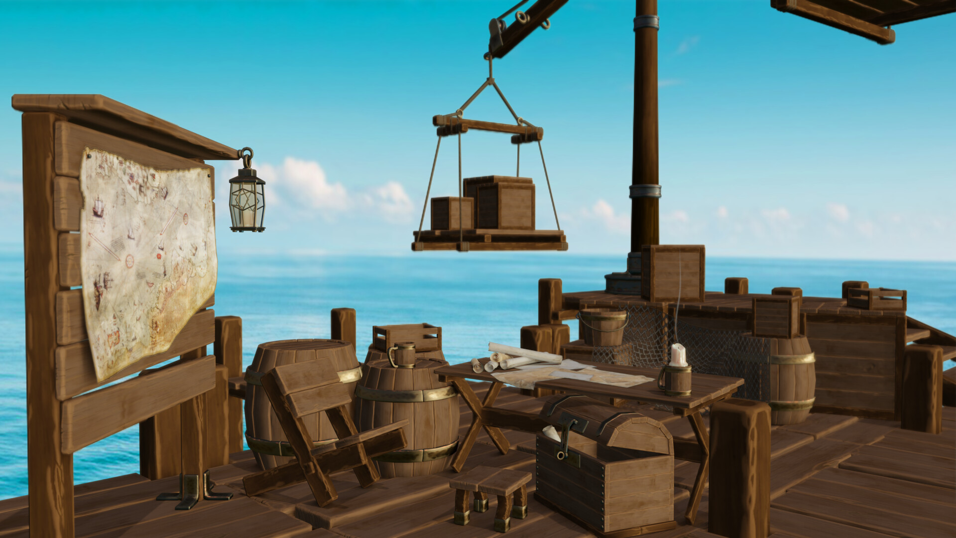 ArtStation - Stylized wooden pier