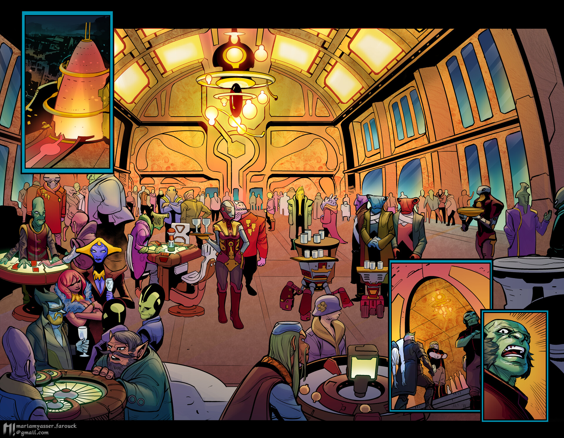 ArtStation - The Ignis quadrant Mariam Yasser Colors