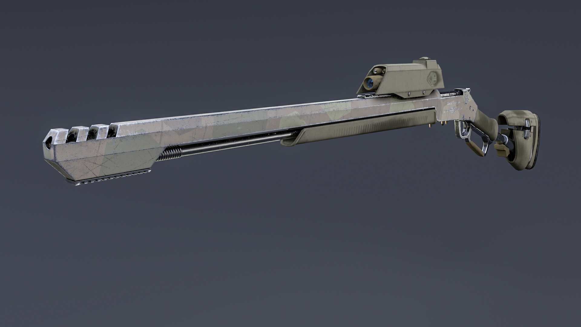 Gleb Pavlov - Lever-action rifle game-ready model