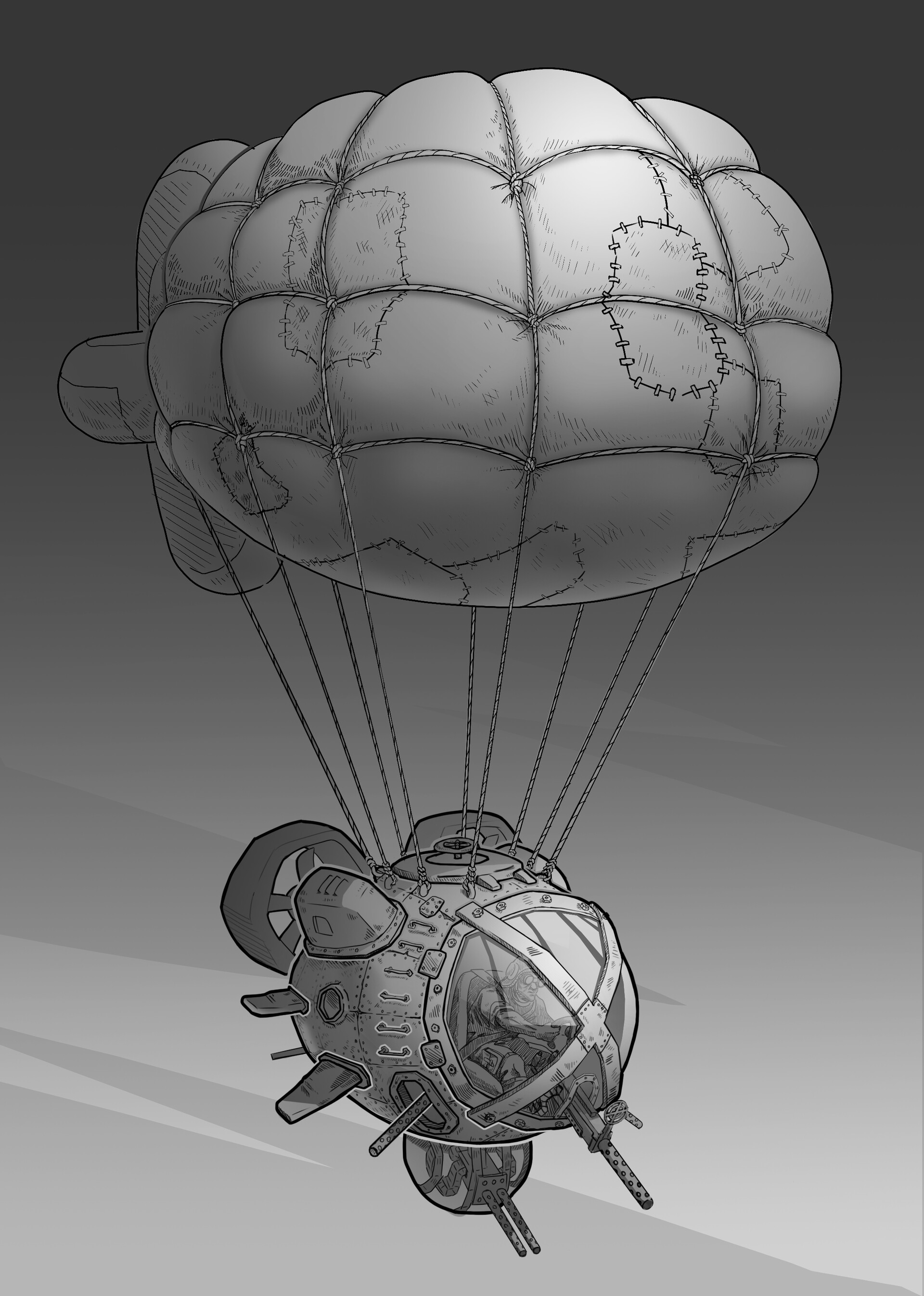 ArtStation - Combat balloon