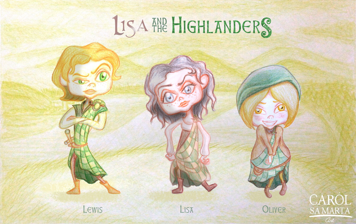 ArtStation - Lisa, and her friends - characters alignment