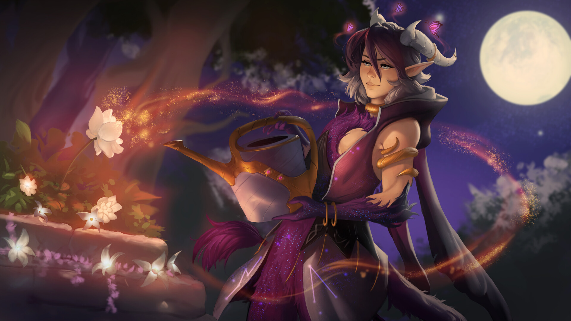 ArtStation - Faun and his flowers