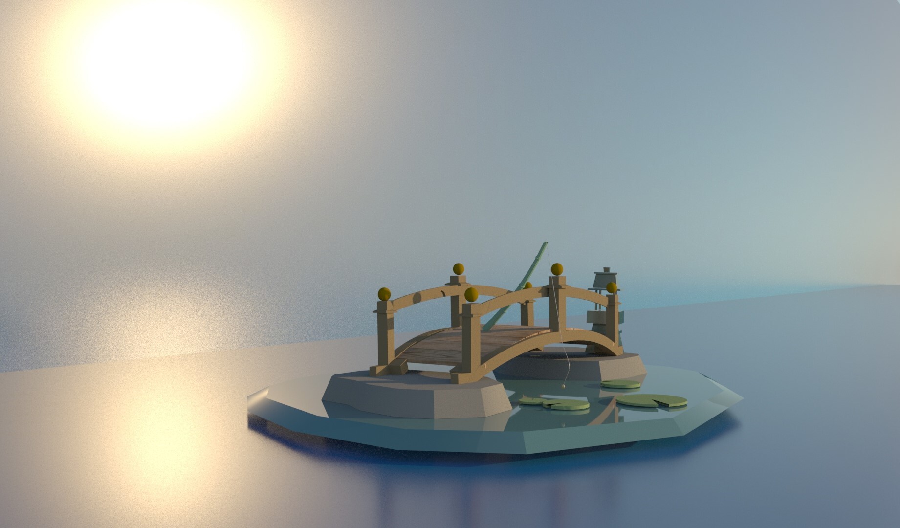 ArtStation - low poly bridge