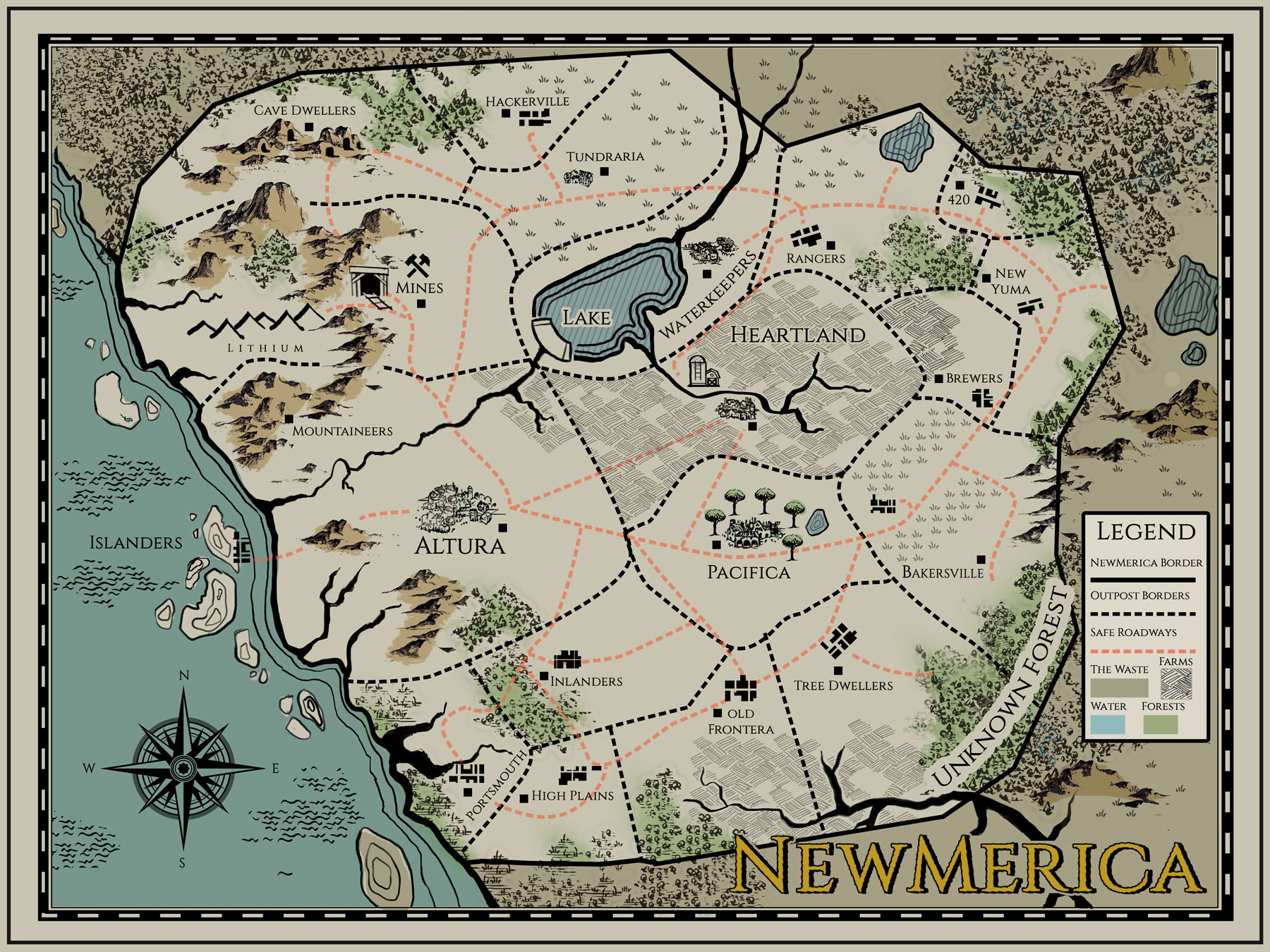 ArtStation - Z Nation Season 6 - NewMerica Map