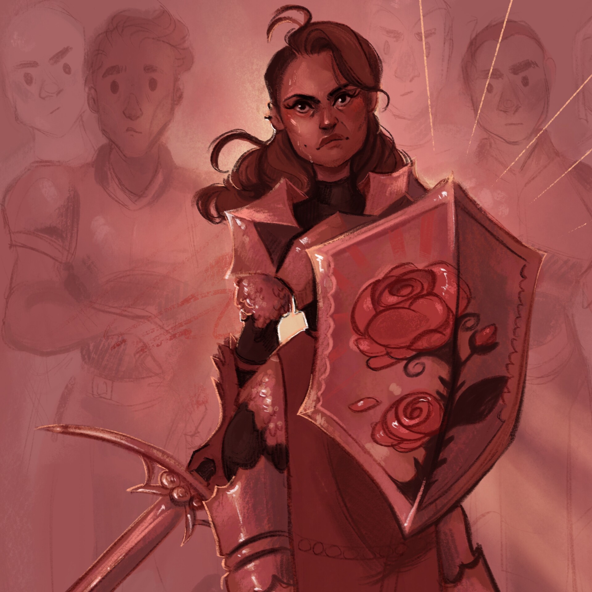 ArtStation - Rose Warrior