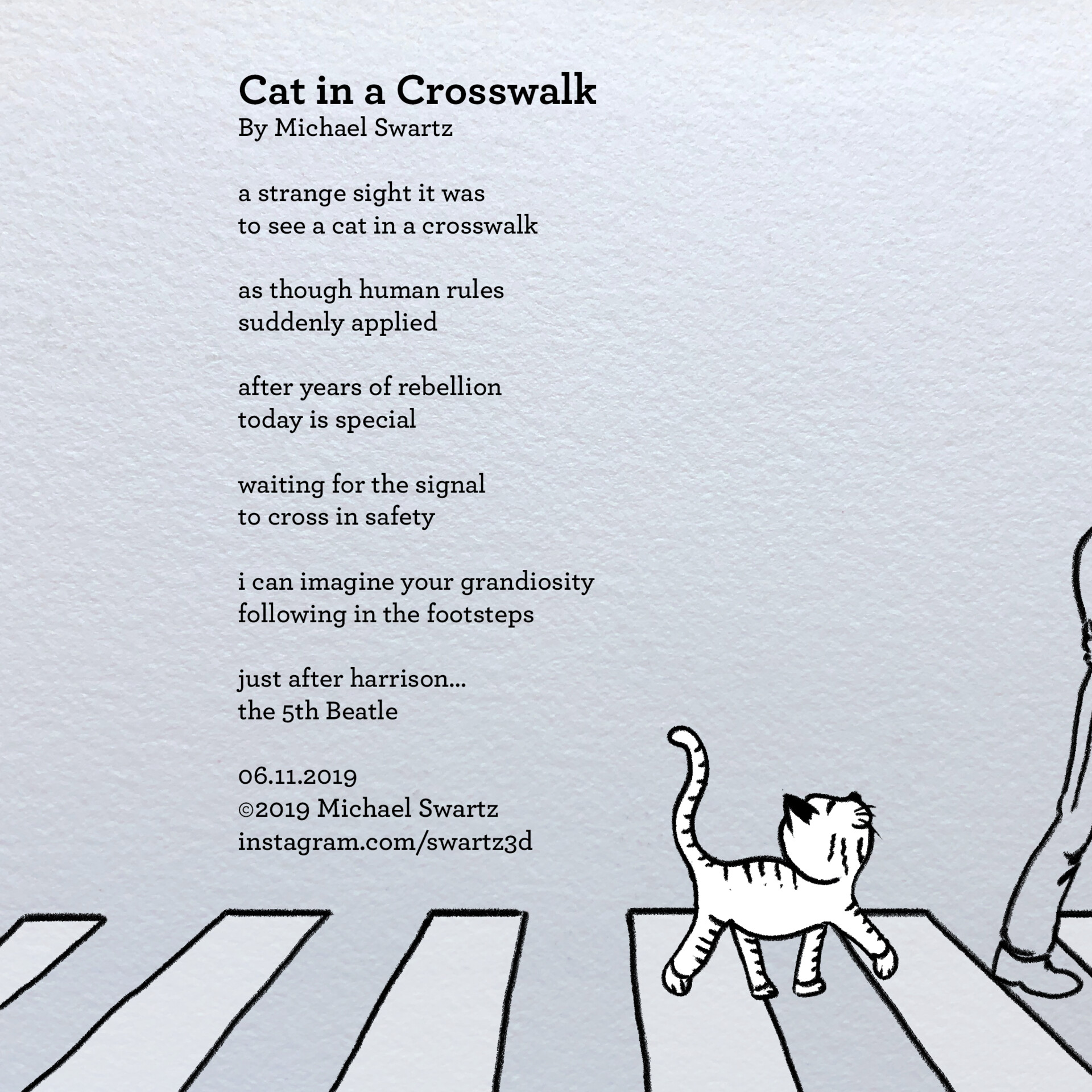 ArtStation - Cat in a Crosswalk