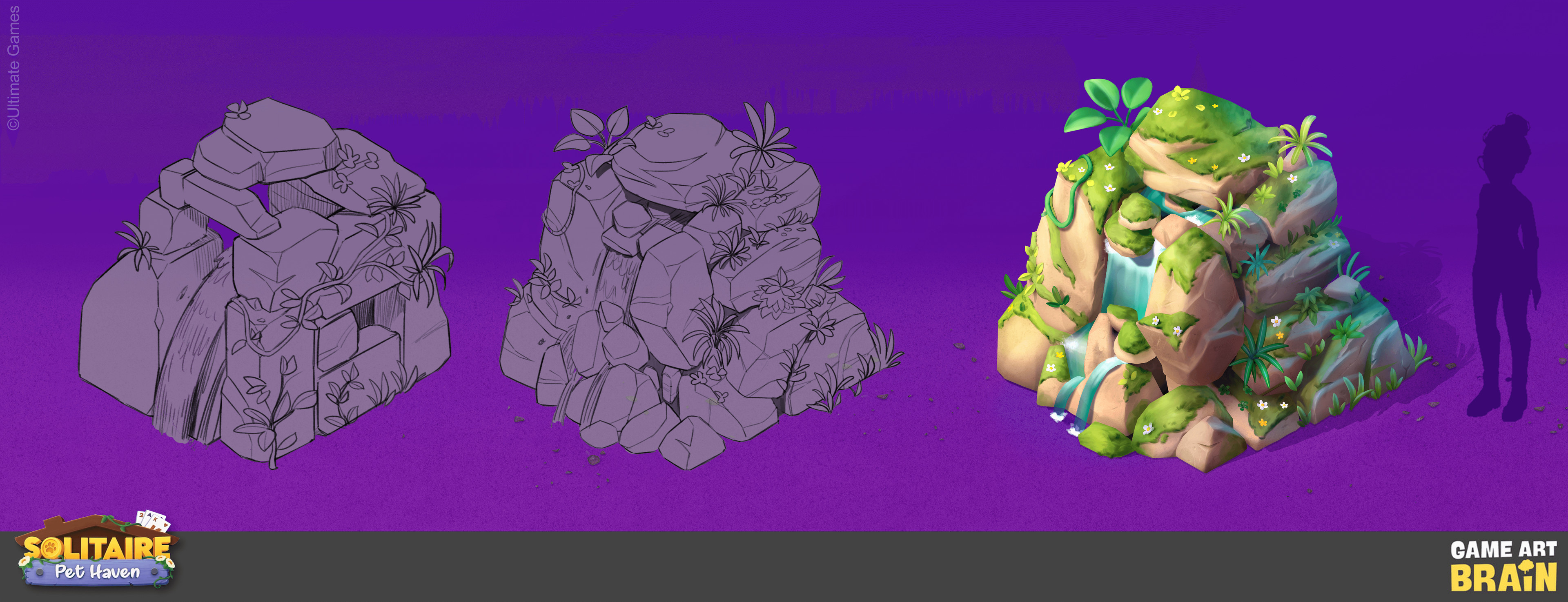 Game Art Brain - Creation & Consulting - Pet Haven Solitaire Structures