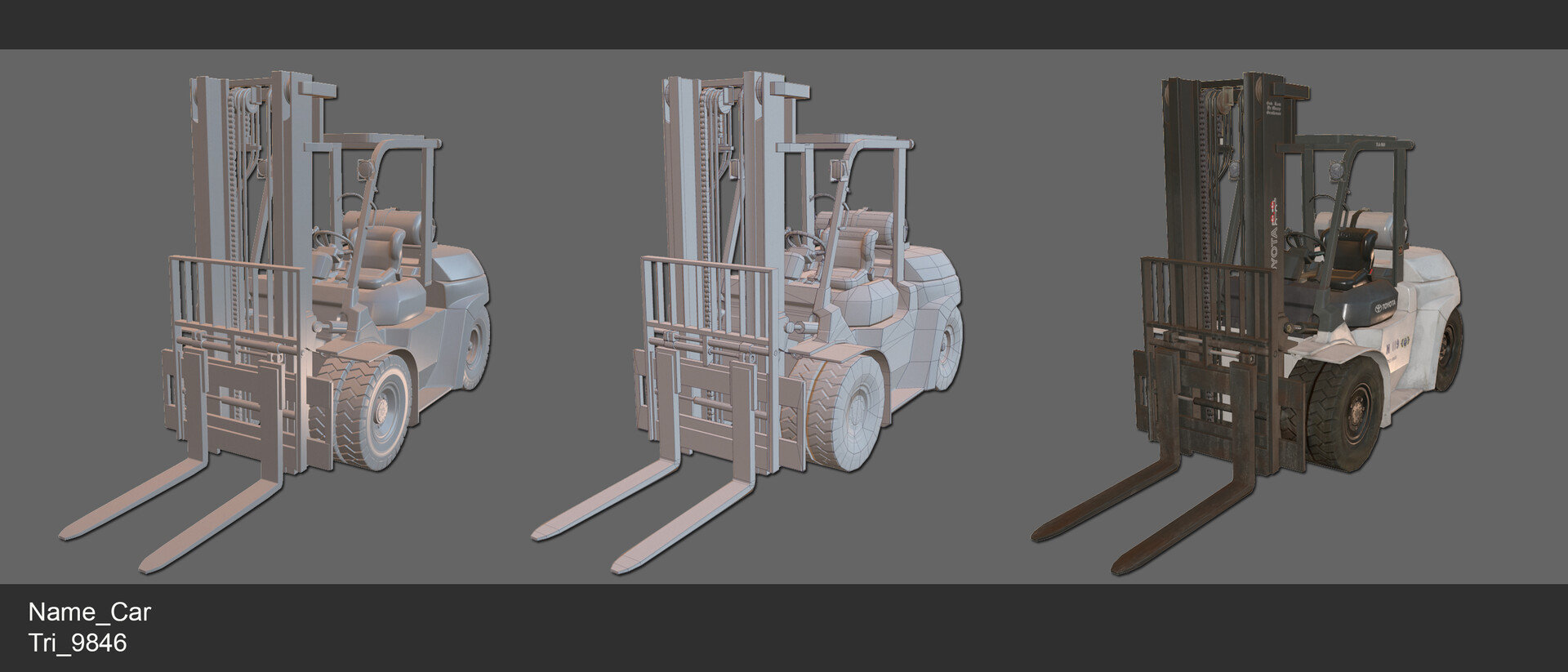 ArtStation - Engineering forklift