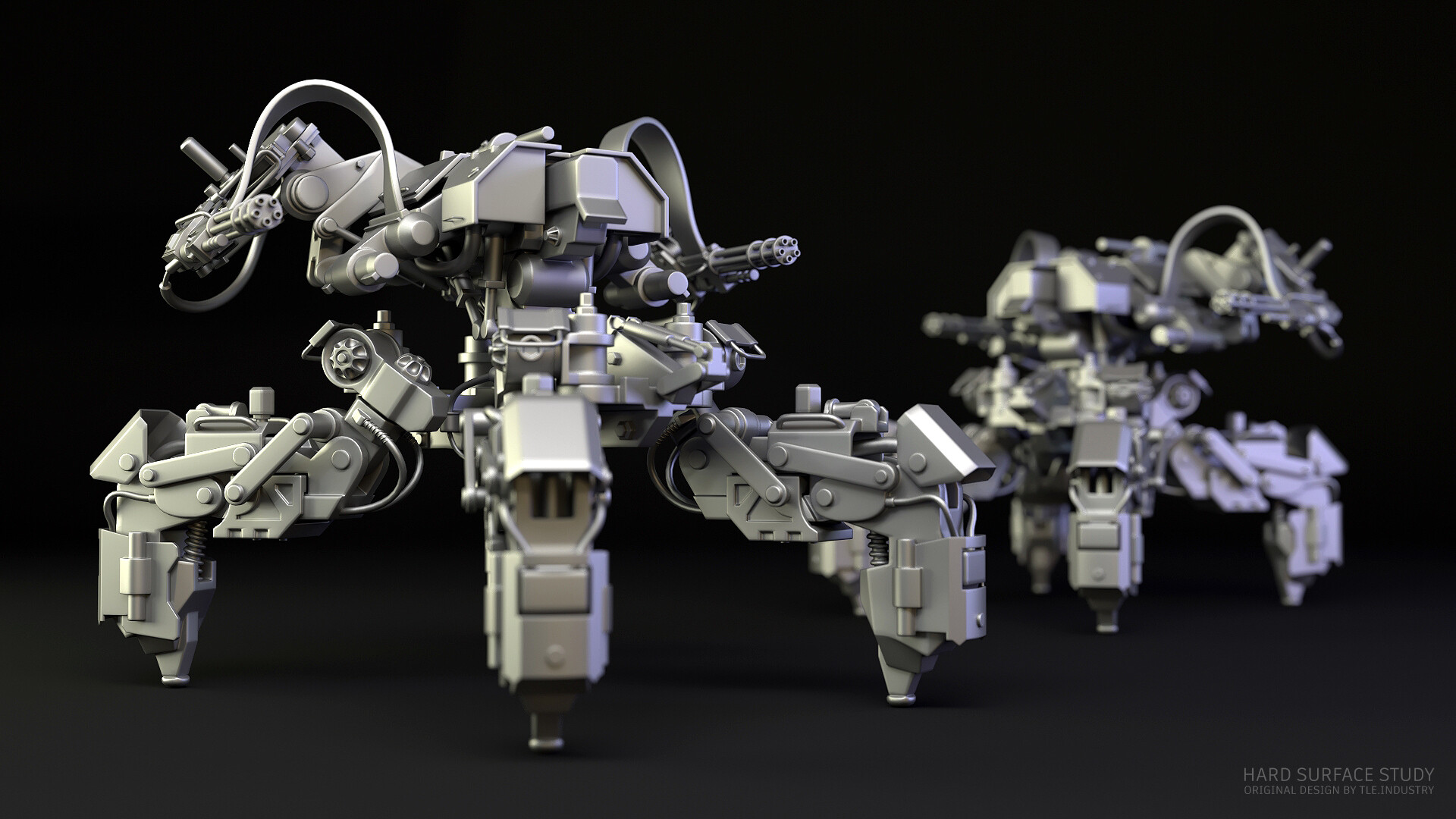 ArtStation - QuadroMEK Walker - Hard Surface Study