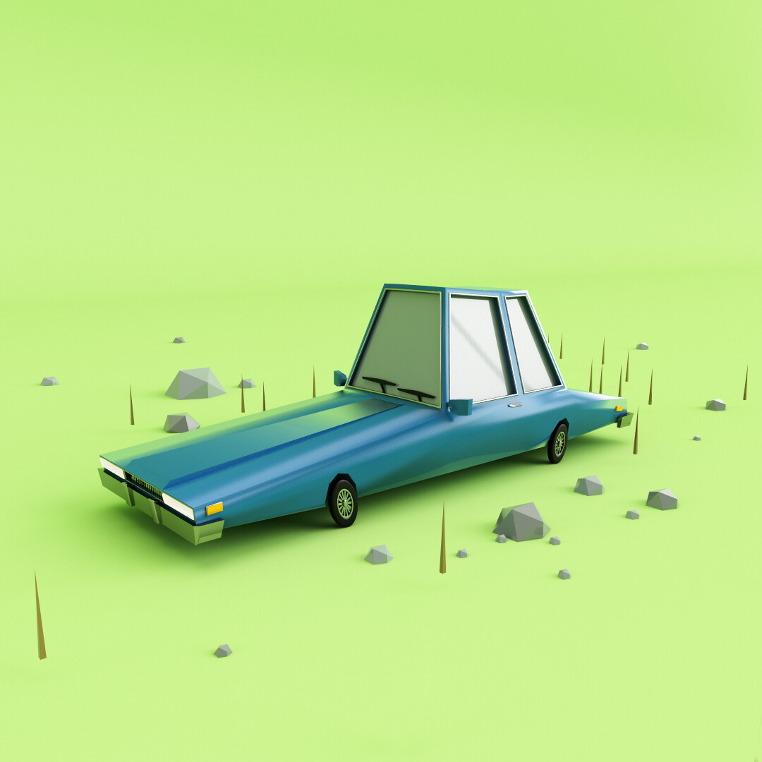 ArtStation - Low Poly Car