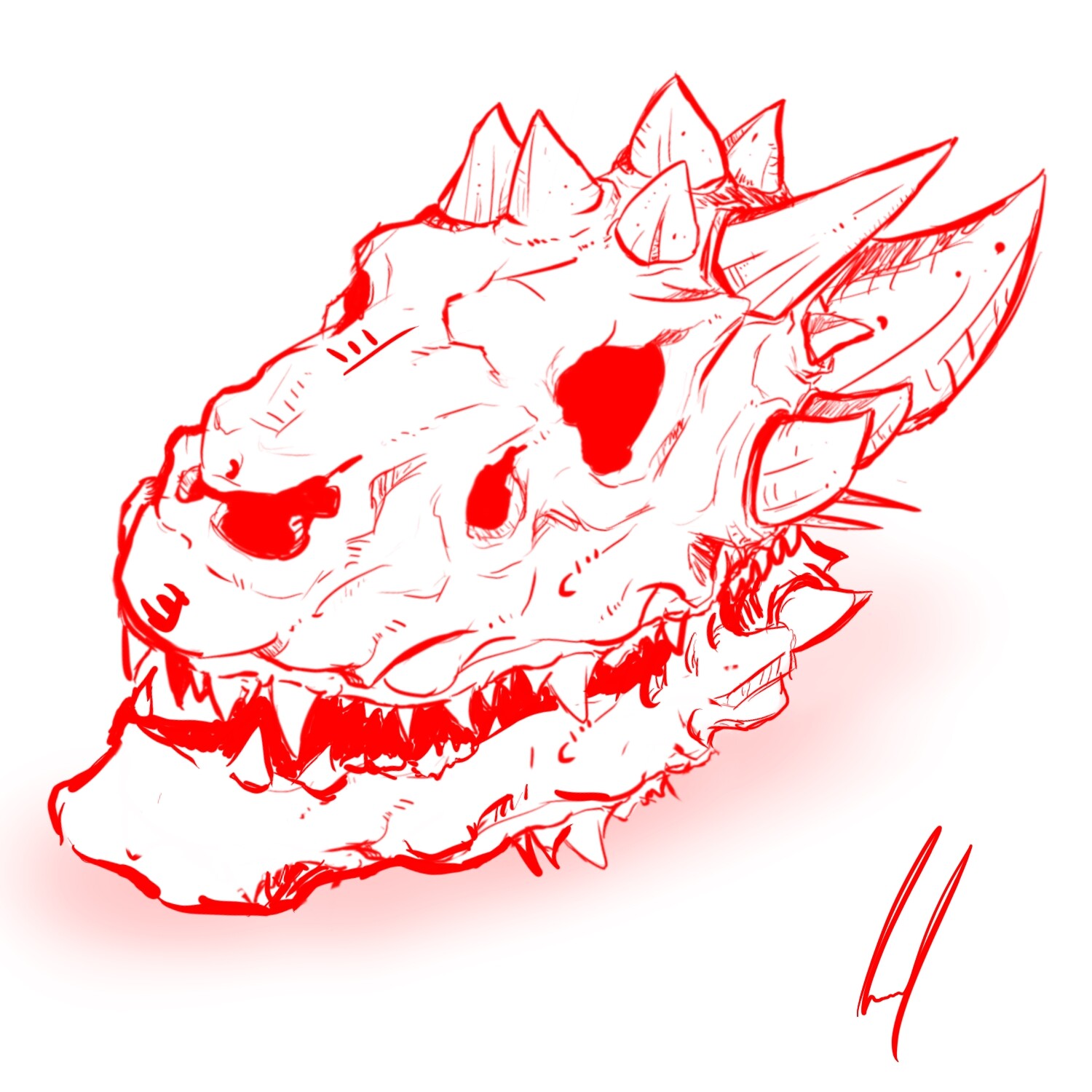 ArtStation - Dragon Skull