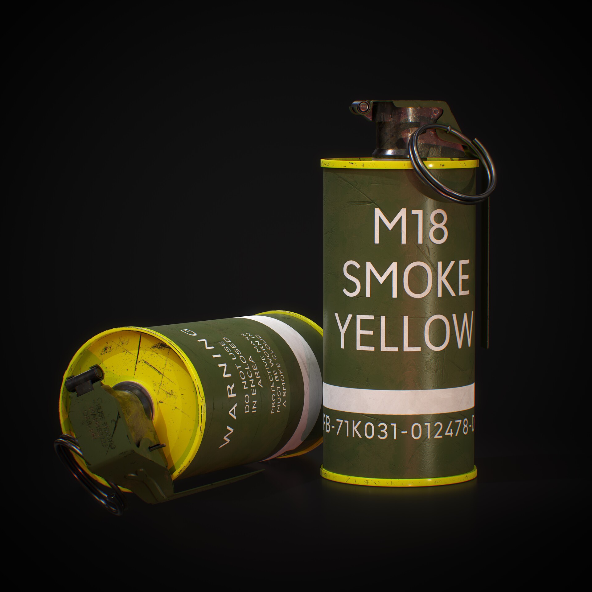 ArtStation - M18 Smoke Grenade