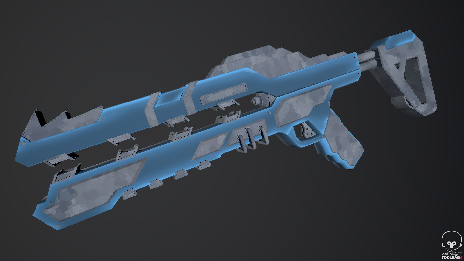 ArtStation - Stylized Sci-fi Rifle