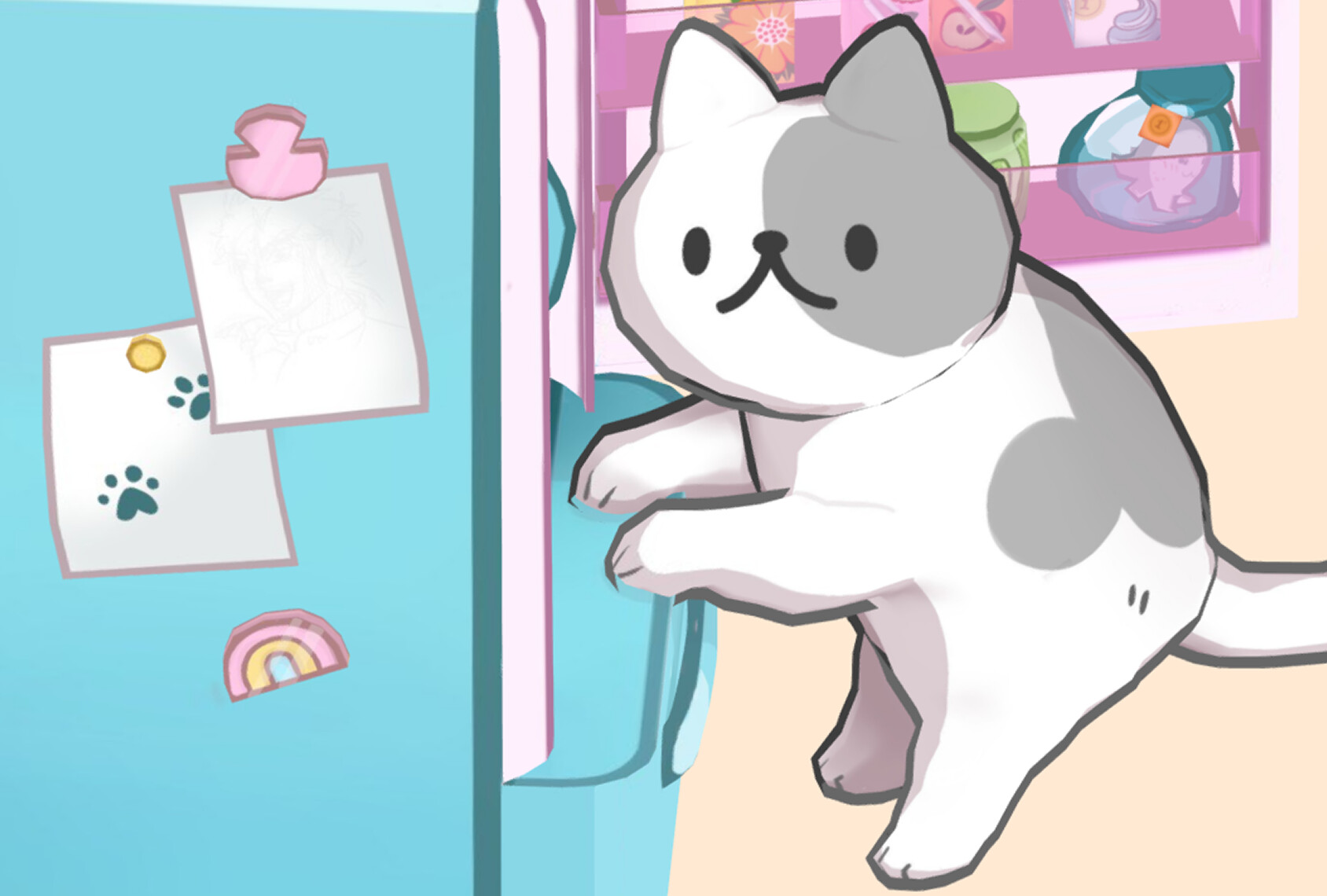 Lydia Hatcher - Cats Raid a Fridge