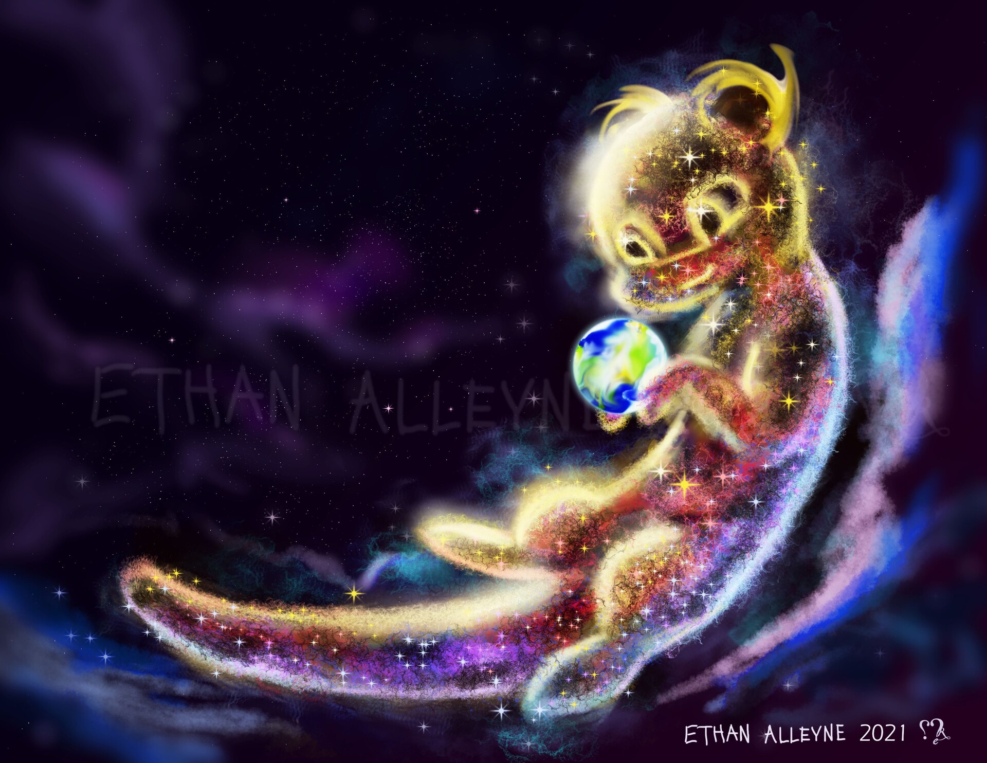 ArtStation - Nim and His Pet Planet