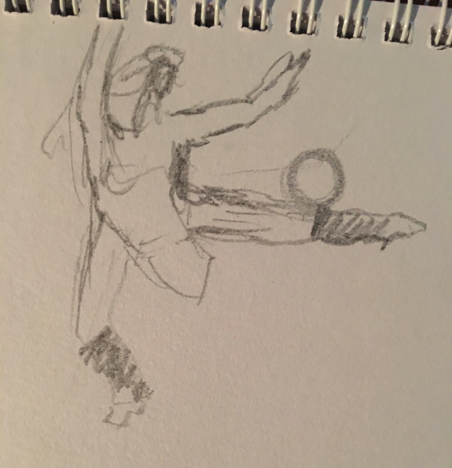 ArtStation - Dancing girl balancing ball sketch