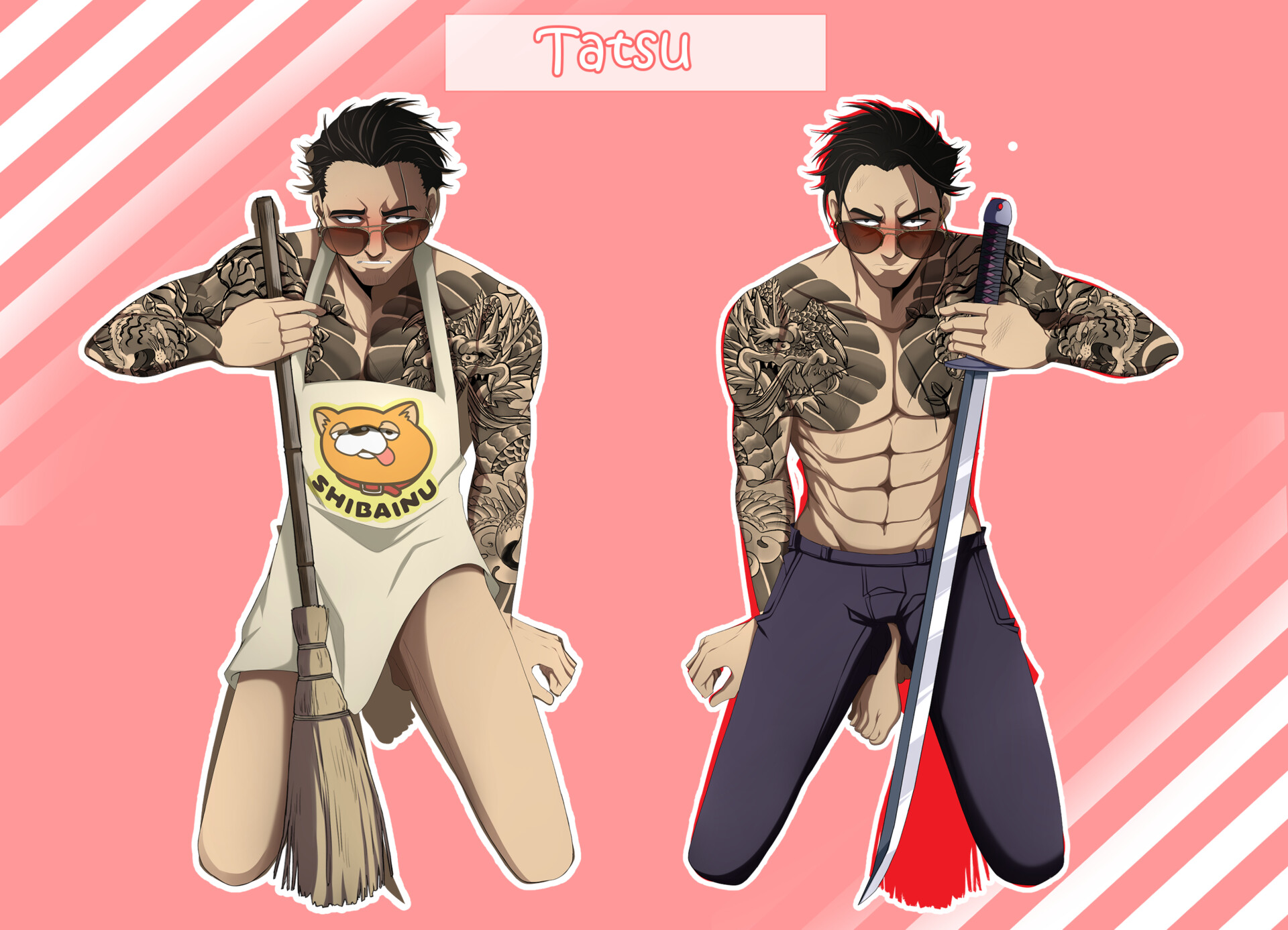 ArtStation - Headphone Wrap: Way of the House Husband: Tatsu