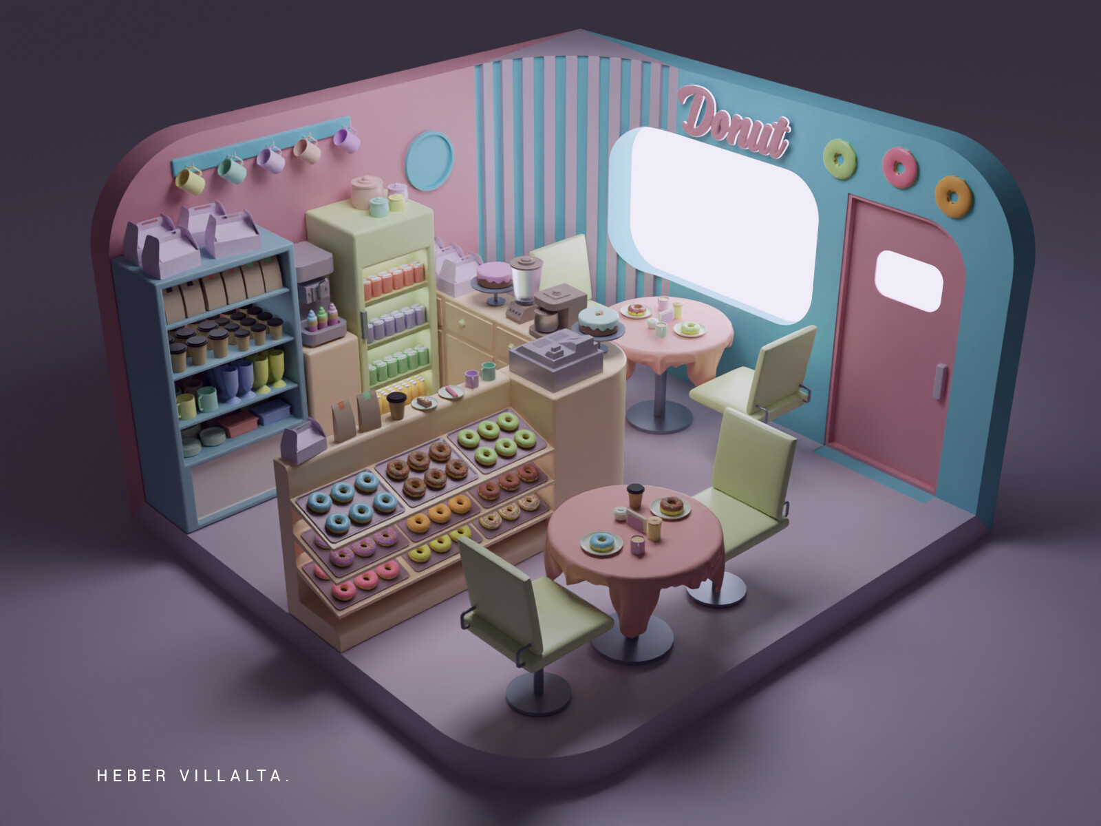 ArtStation - Donut Shop