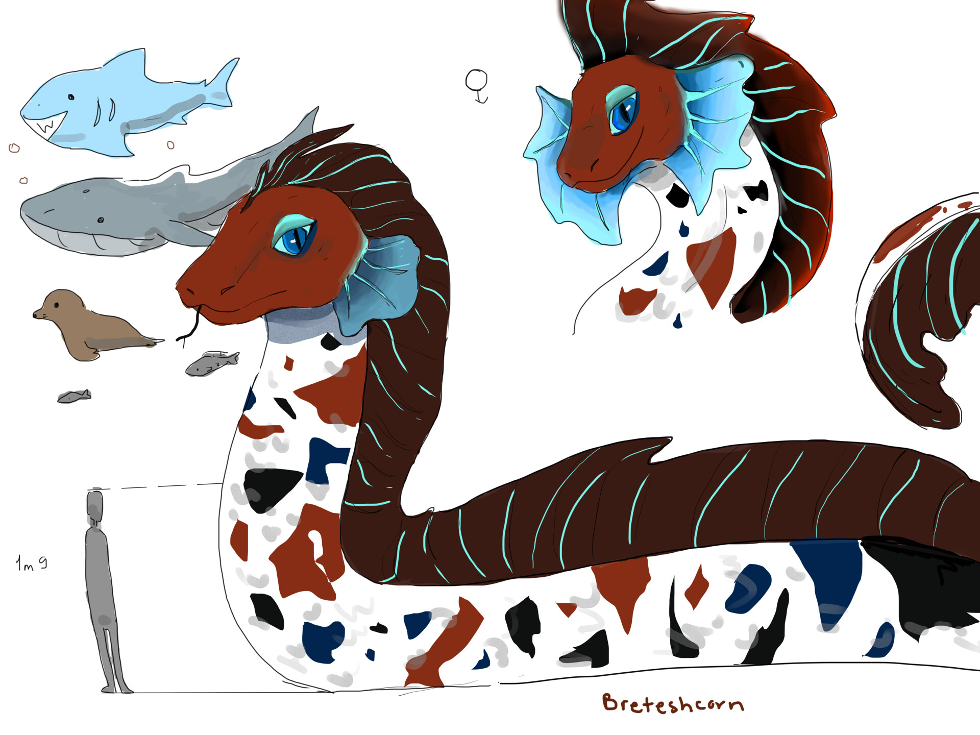 ArtStation - Japanese sea serpent