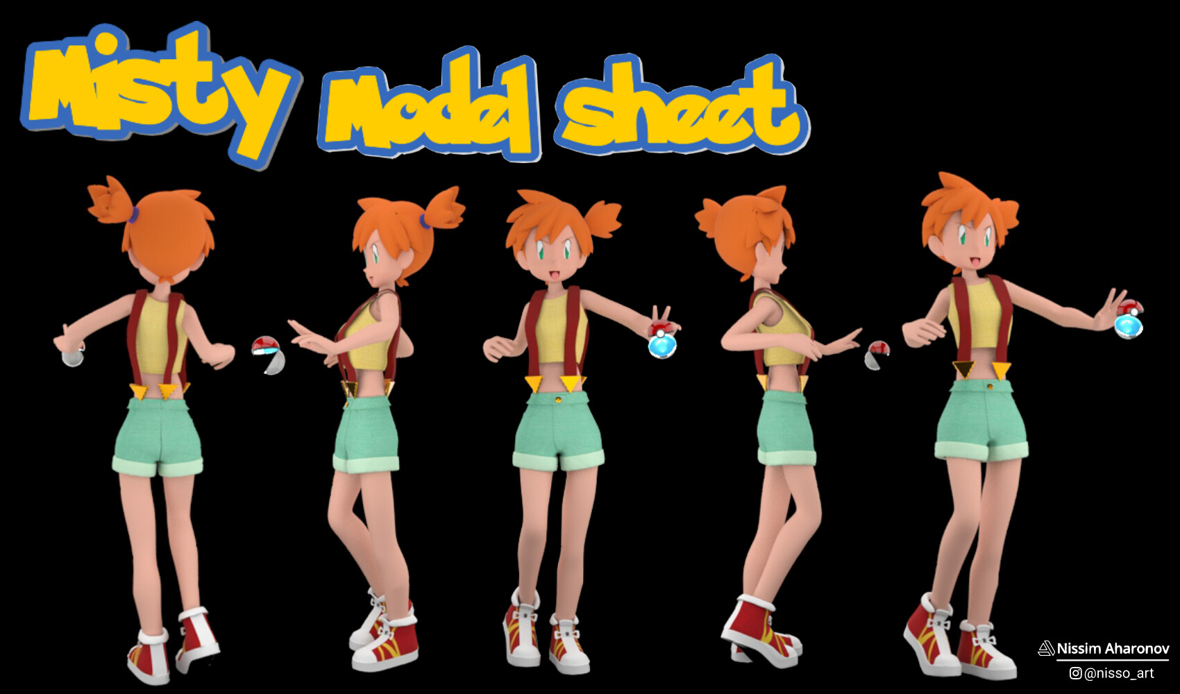 ArtStation - MISTY model sheet