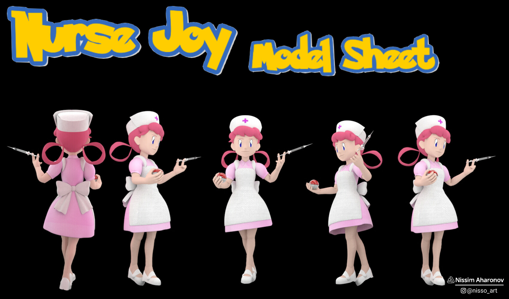 Nissim Aharonov - NURSE JOY model sheet