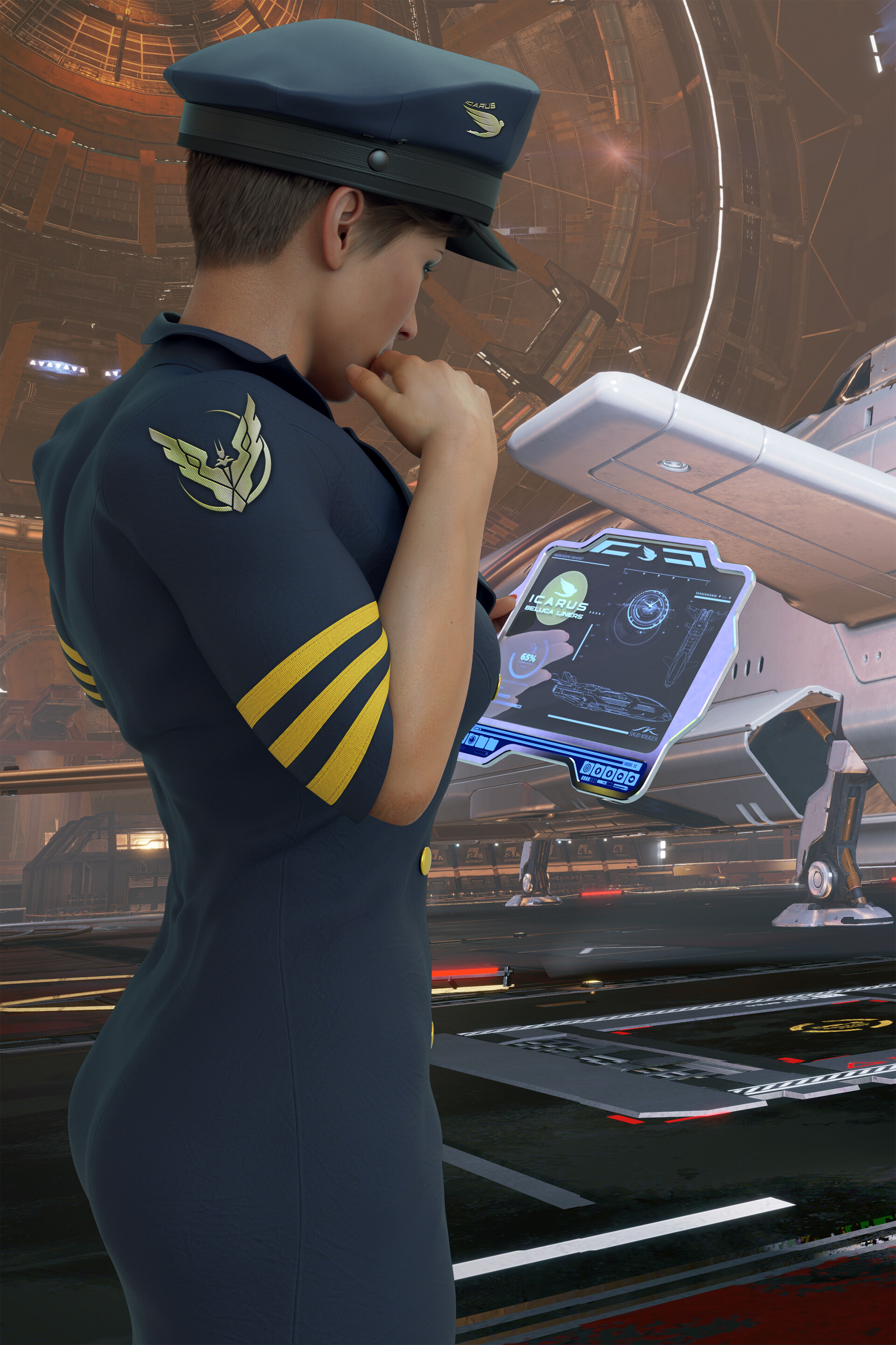 Daniel GILLES - Icarus - Beluga Liners Elite Dangerous Fan Art