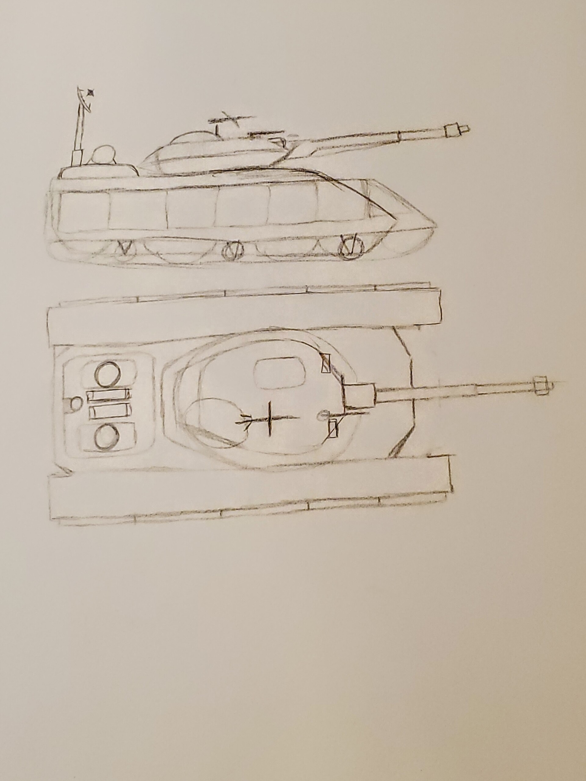 ArtStation - Sci-fi Tank Sketch