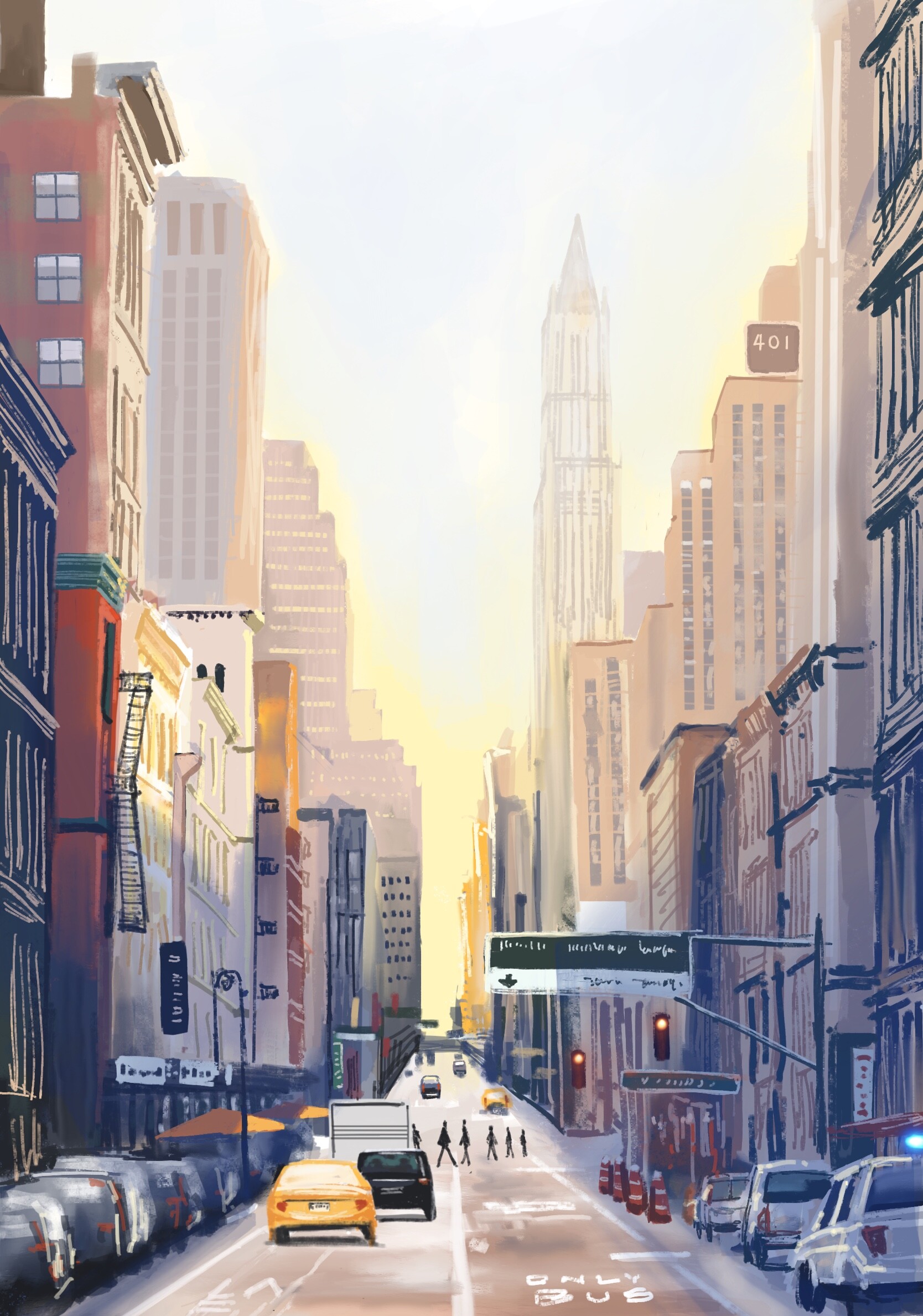 ArtStation - city skech