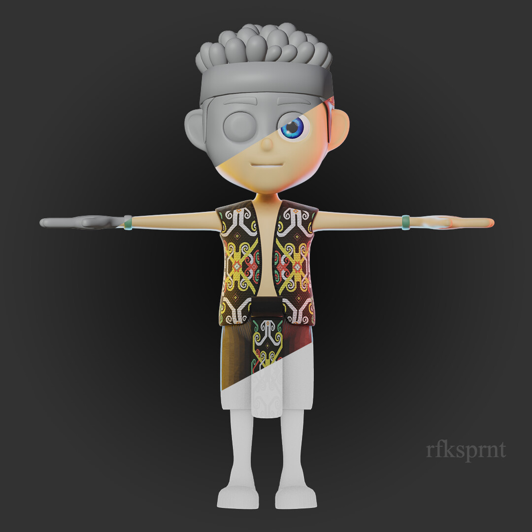 ArtStation - DAYAK 3D MODEL