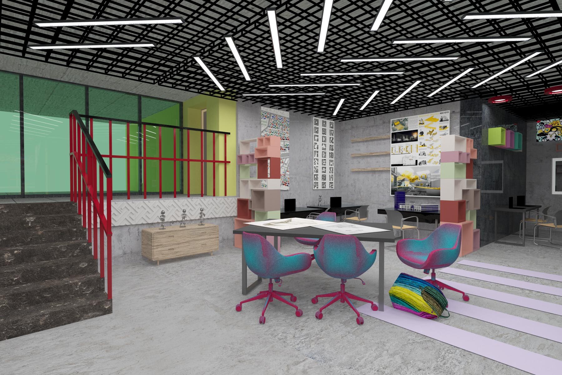 ArtStation - COLLEGE INTERIOR