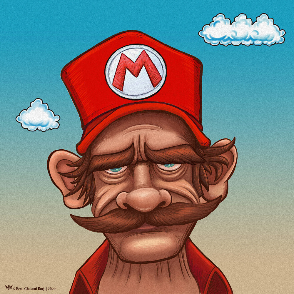 ArtStation - Old Mario