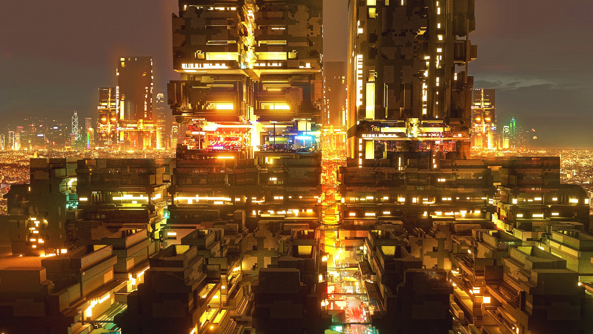 ArtStation - Voxel Block City