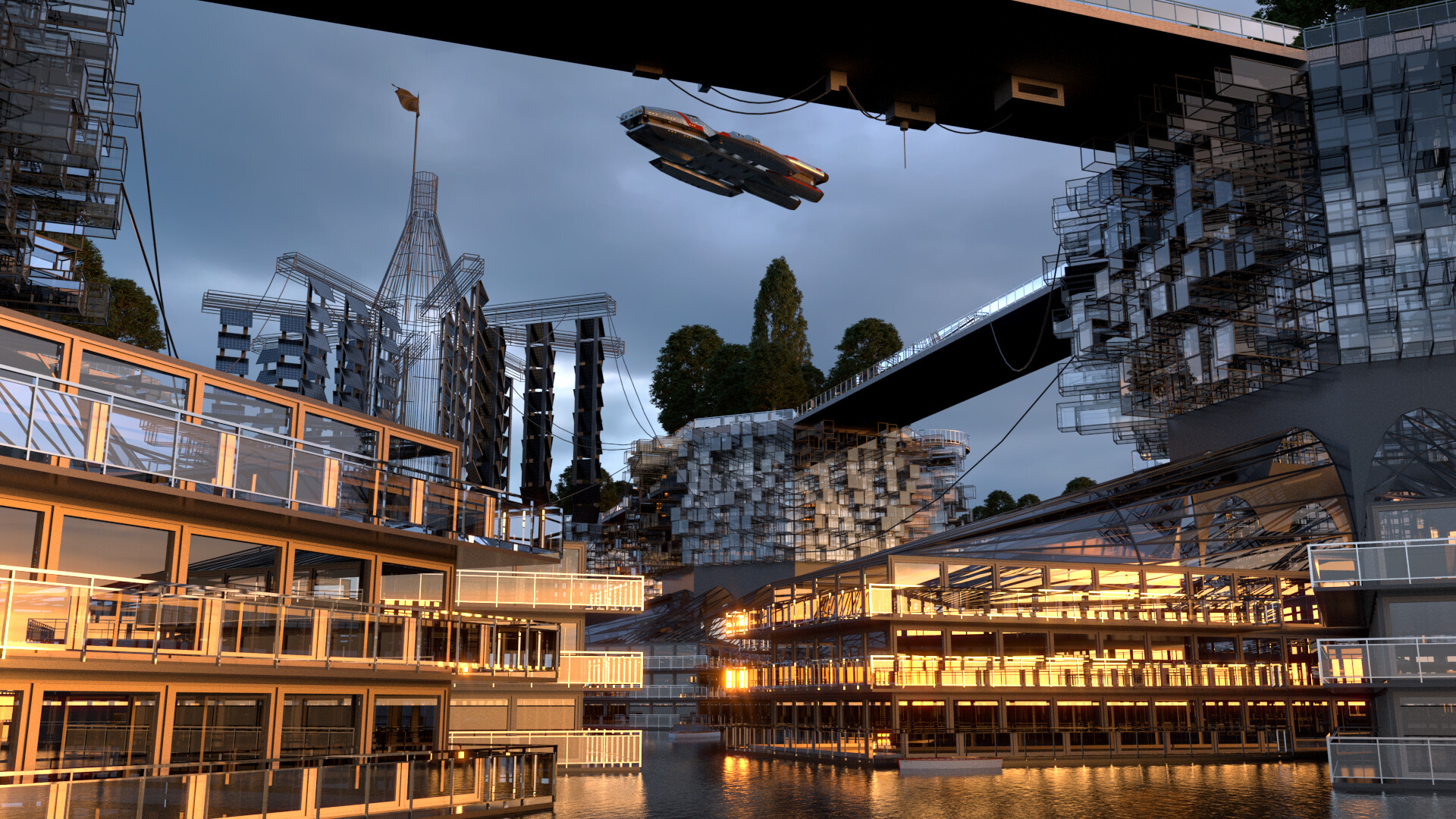 ArtStation - Water city gets a visit