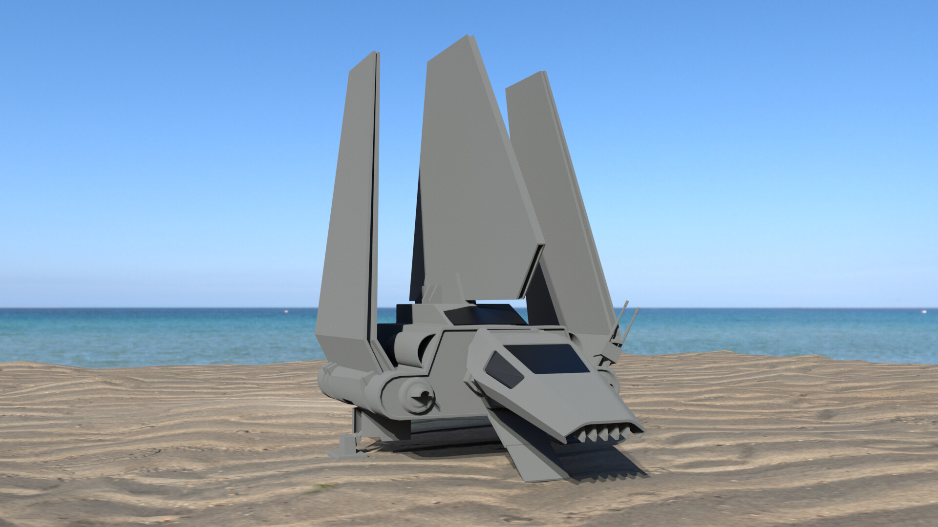 ArtStation - Star Wars Lambda Shuttle WIP