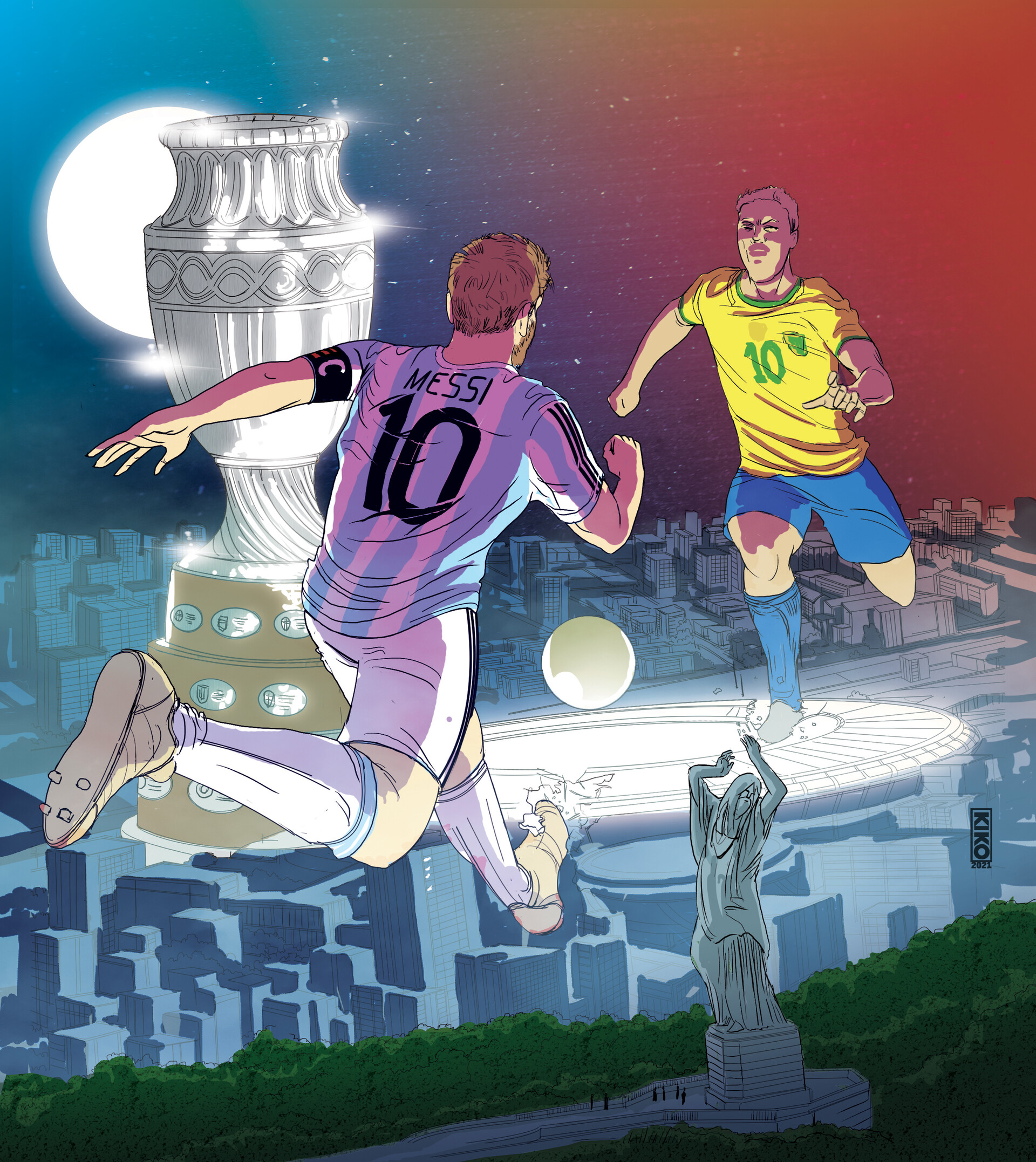 ArtStation - Final Copa America 2021 Argentina Brasil